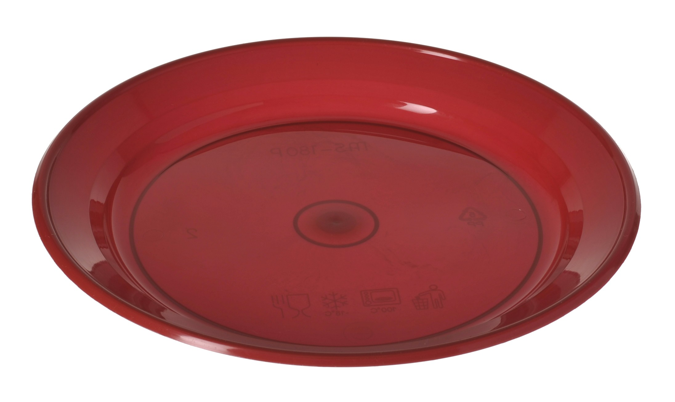 MS 180P 7″ PP Plate (Red)